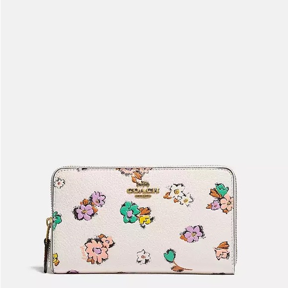 Coach | Bags | Coach Floral Zip Wallet | Poshmark